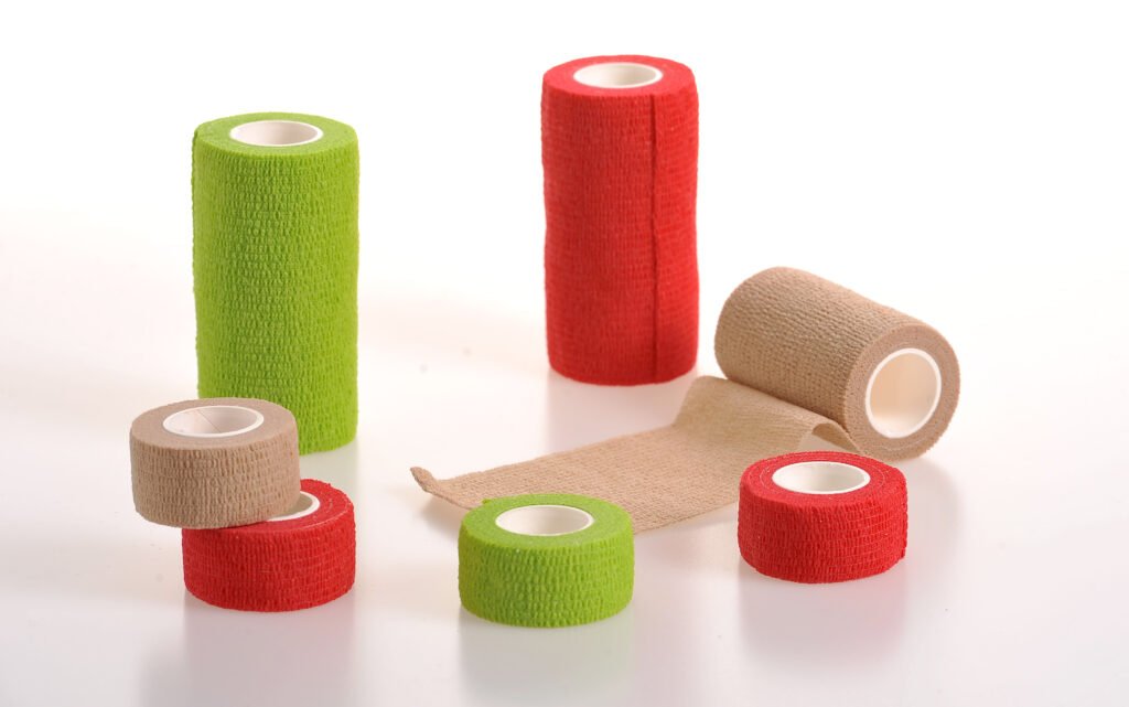 Soft And Easy Tear Self-Adhesive Non-Woven Cohesive Bandage | Latex ...
