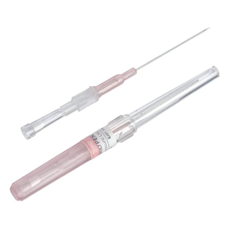 I.V. Cannula With Injection Port & Wings, Sterile | 4 Radiopaque Lines ...