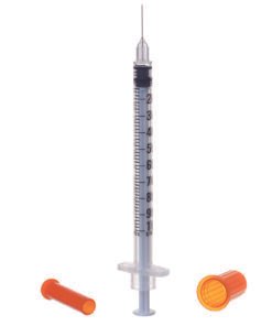1cc Plastic Syringe Slim Injection Nutrient Syringe with Luer Slip Tip ...